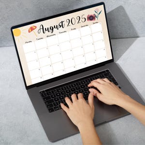 EDITABLE August 2025 Calendar, Printable Vacation Planner, Wonderful ...