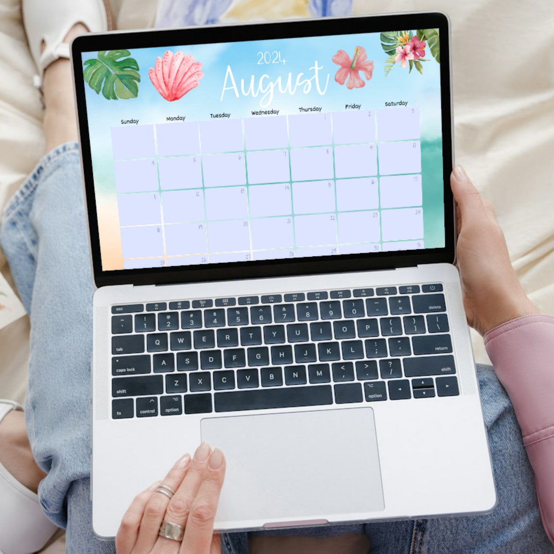 EDITABLE August 2024 Calendar, August Academic Planner, Printable ...