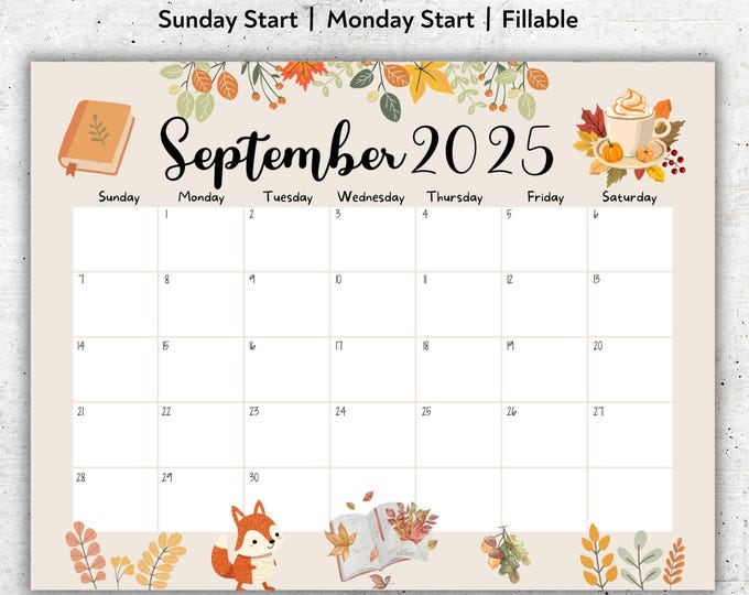 EDITABLE April 2025 Calendar, Printable, Fillable Monthly Planner, Kids ...