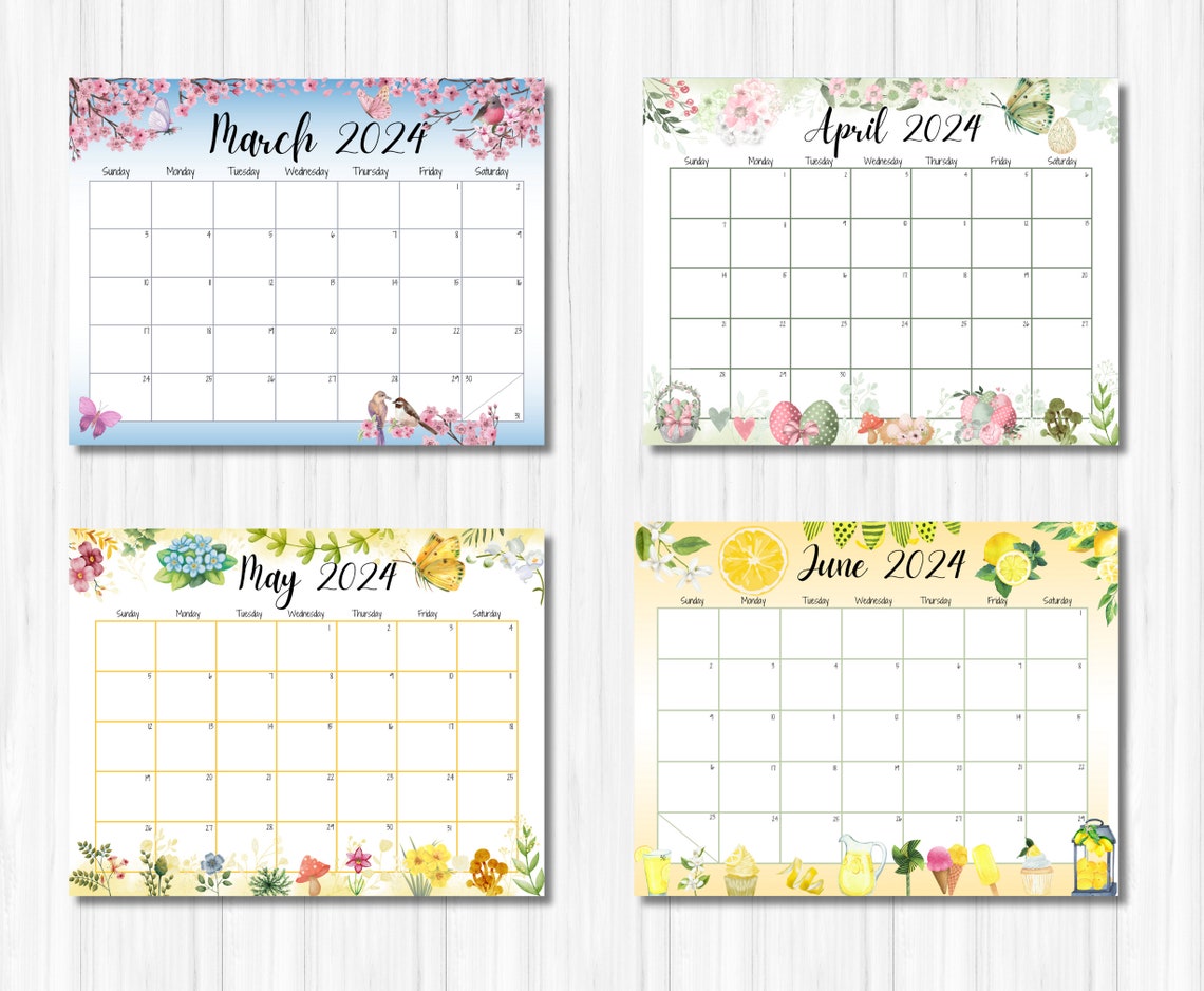 EDITABLE Academic Calendar, Printable Fillable Planner, Homeschool ...