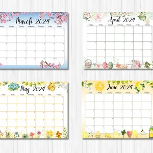 EDITABLE Academic Calendar, Printable Fillable Planner, Homeschool ...