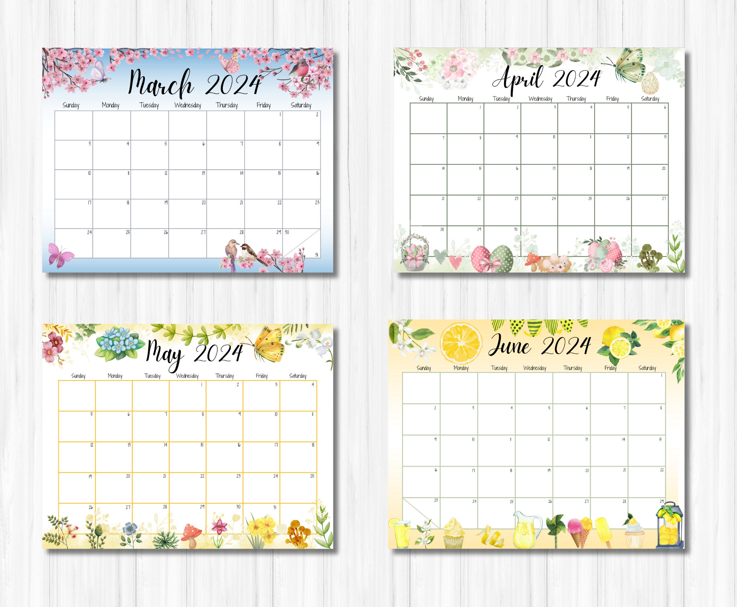 EDITABLE Academic Calendar, Printable Fillable Planner, Homeschool ...