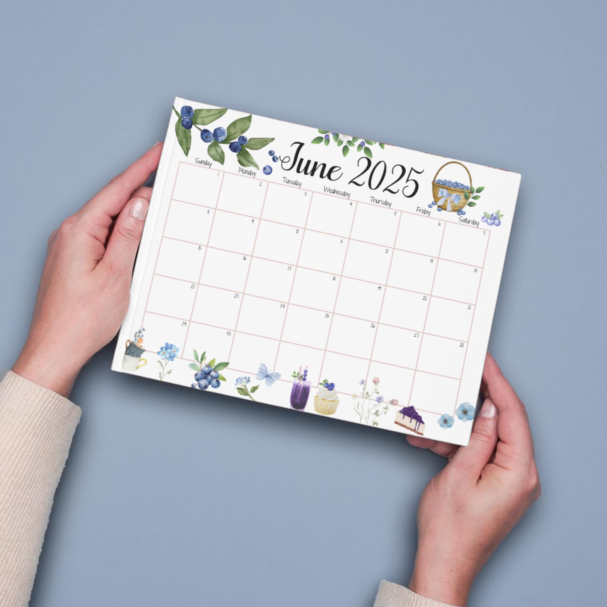 EDITABLE June 2025 Calendar, School Calendar, Fillable June Calendar ...
