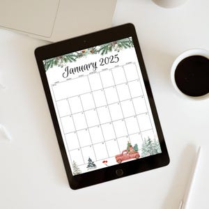 EDITABLE January 2025 Calendar, Printable New Year 2025 Planner ...
