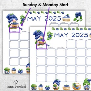 EDITABLE May 2025 Calendar, Kids Calendar School, Homeschool Planner ...