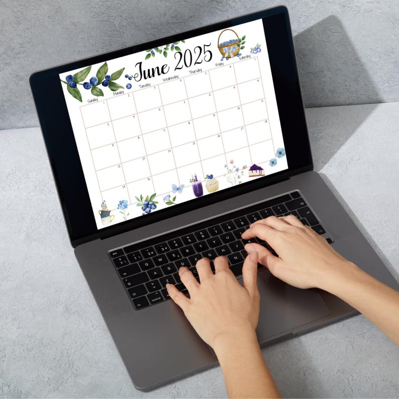 EDITABLE June 2025 Calendar, School Calendar, Fillable June Calendar ...