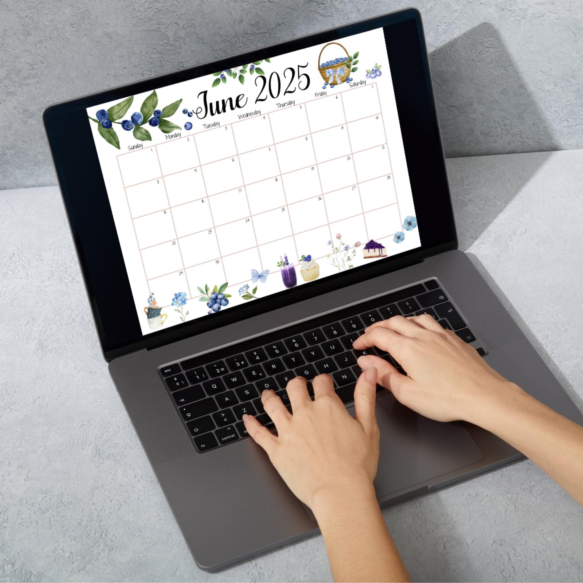 EDITABLE June 2025 Calendar, School Calendar, Fillable June Calendar ...