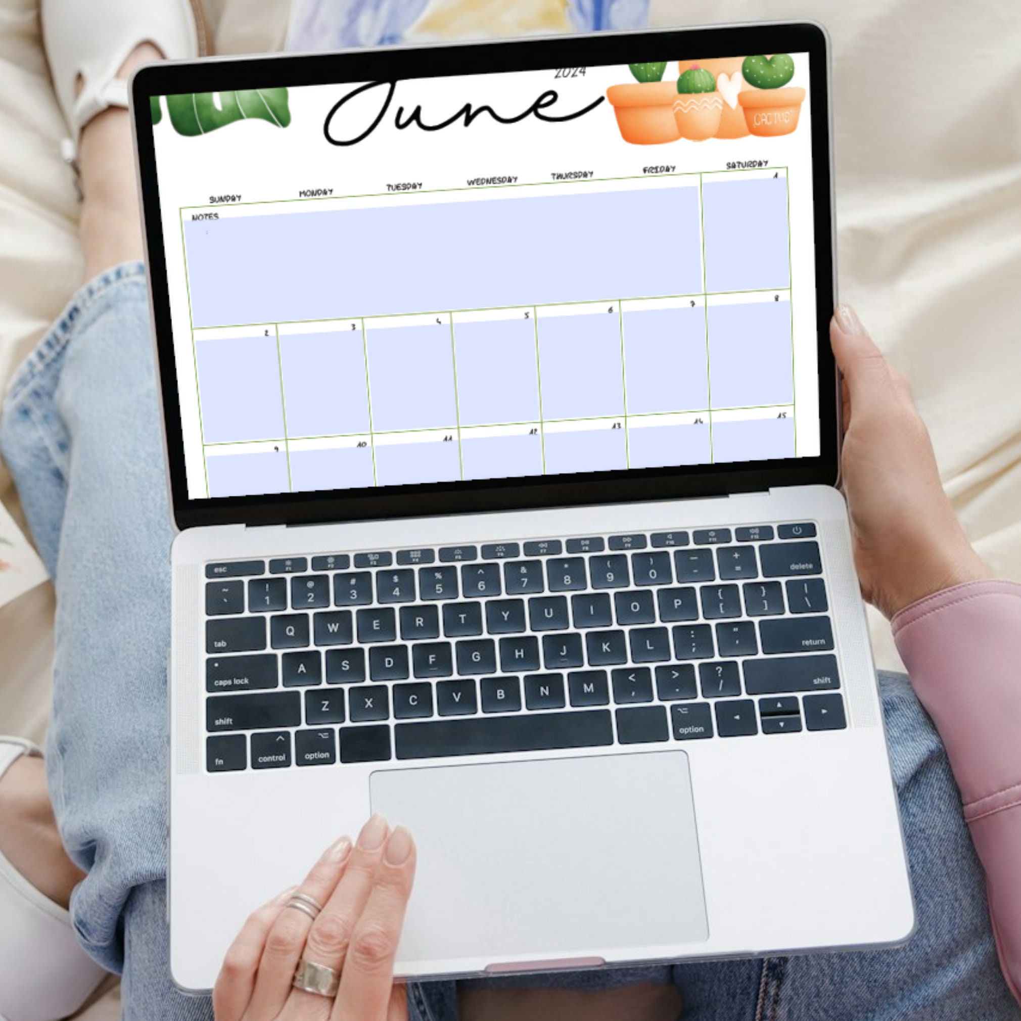 Editable 2024 June Calendar, June Monthly Planner, Summer Planner ...