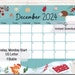 EDITABLE December 2024 Calendar, Christmas Planner, Beautiful Winter ...