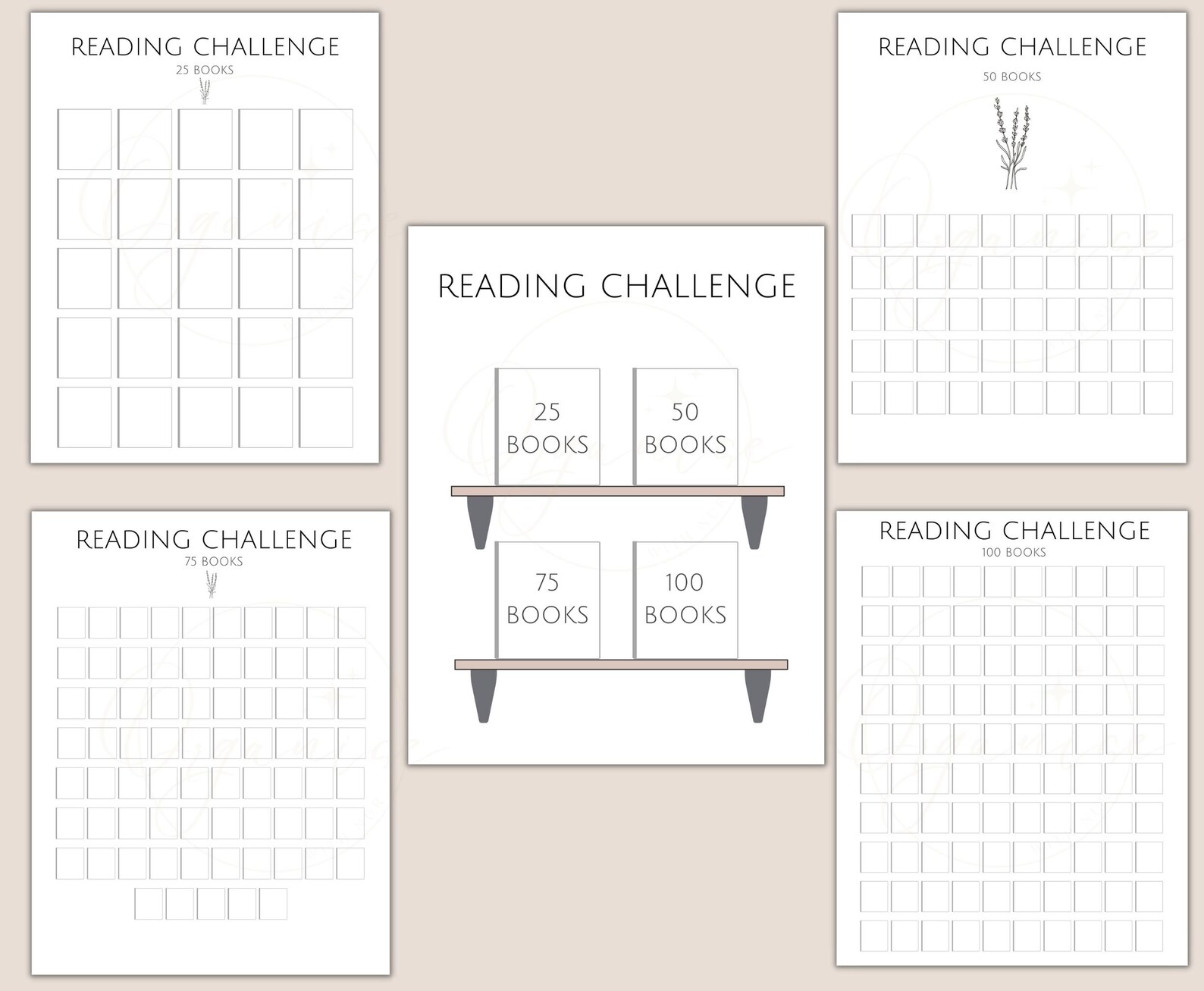 Printable Reading Journal Bookish Gift Minimal Reading - Etsy