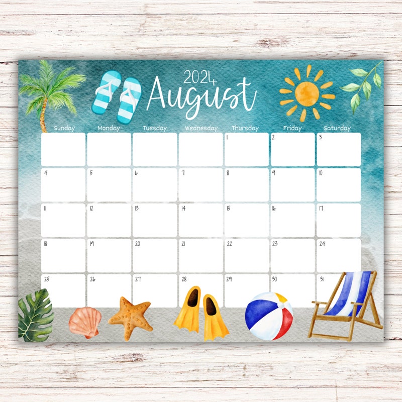 Summer 2024 Calendar - Etsy