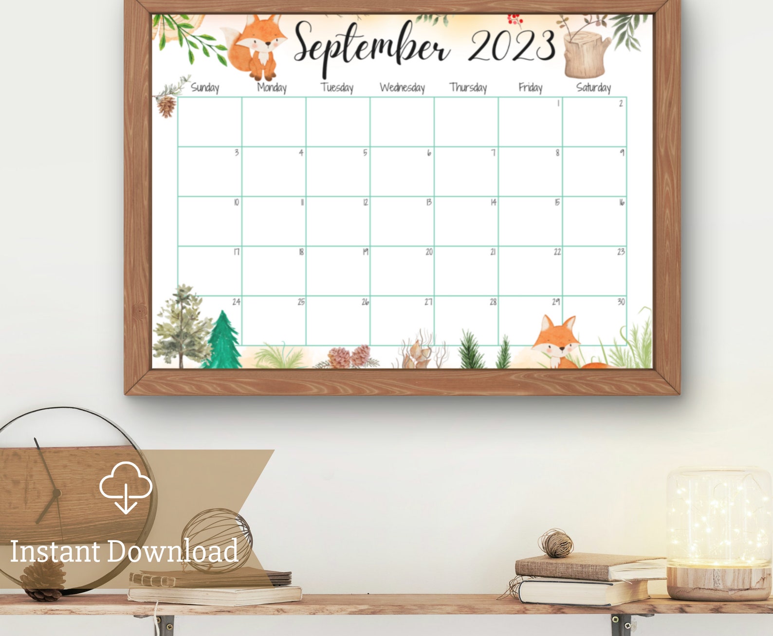 EDITABLE Academic Calendar, Printable Fillable Planner, Homeschool ...