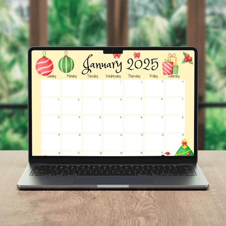EDITABLE January 2025 Calendar, Fillable Calendar, Cute Penguins, Happy ...