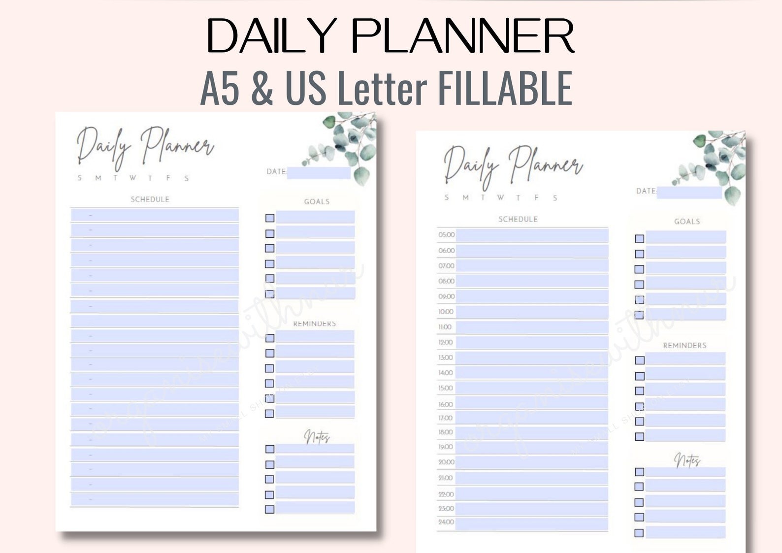 Printable Simple Daily Organizer Minimalist Work Planner - Etsy
