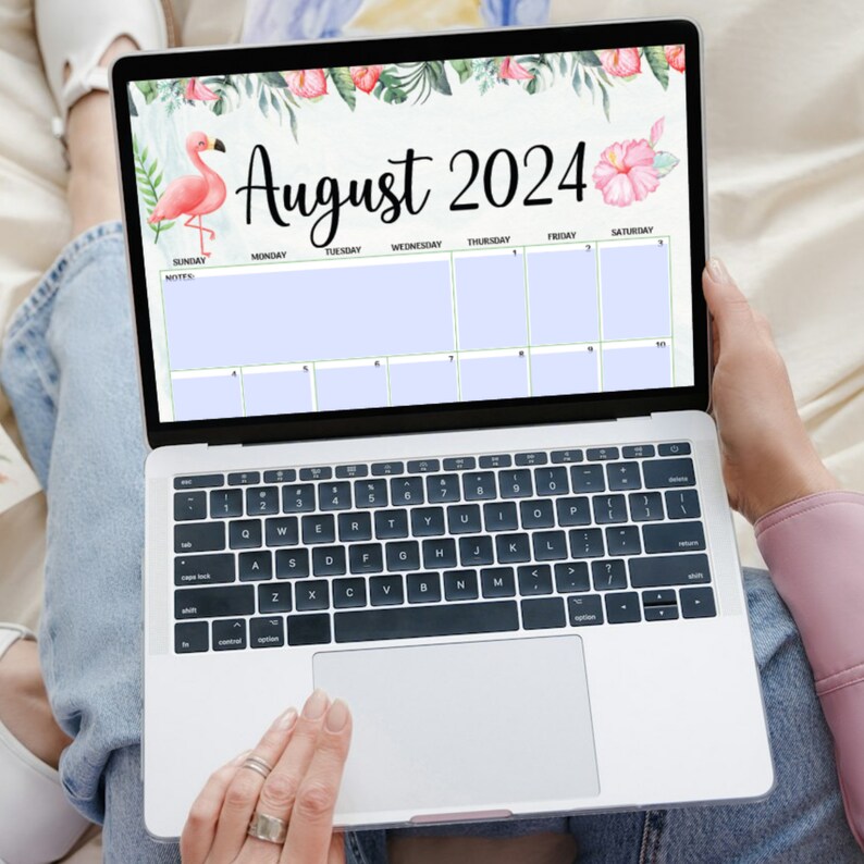 EDITABLE August 2024 Calendar, Fillable August Calendar, 2024 August ...