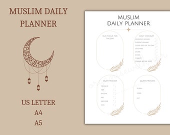 Printable Islamic Daily Planner - Etsy