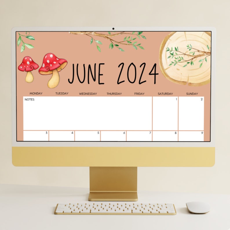 EDITABLE June 2024 Calendar, Printable June Planner, Fillable June ...