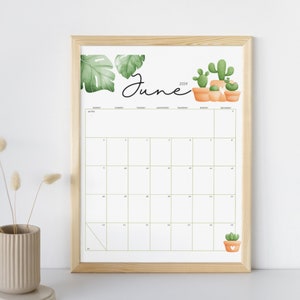 Editable 2024 June Calendar, June Monthly Planner, Summer Planner ...