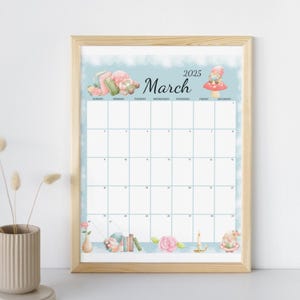 EDITABLE March 2025 Calendar, Fillable Calendar, Cute Gnomes, Happy St ...