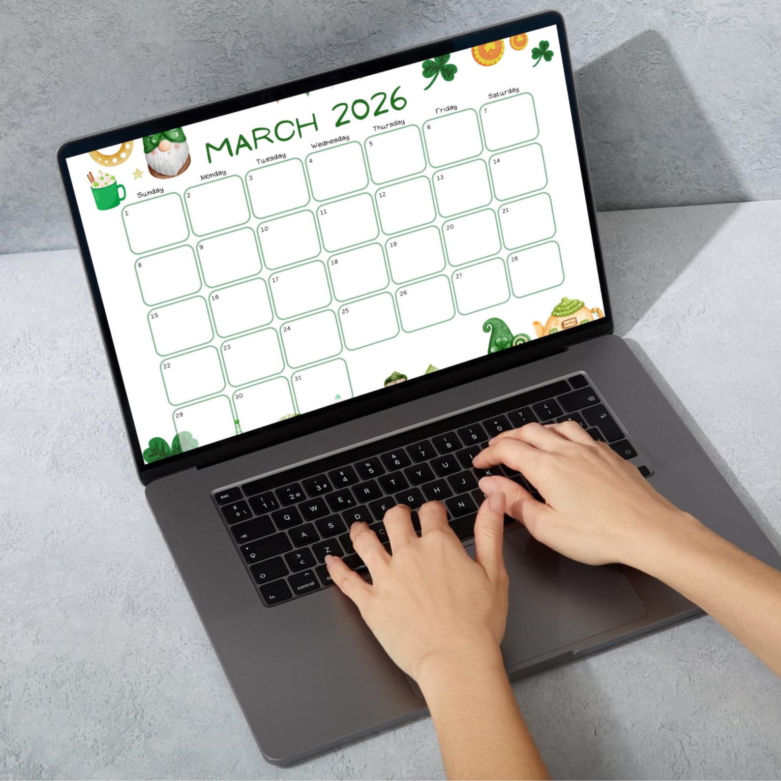 EDITABLE March 2026 Calendar, Printable Fillable Calendar Planner ...