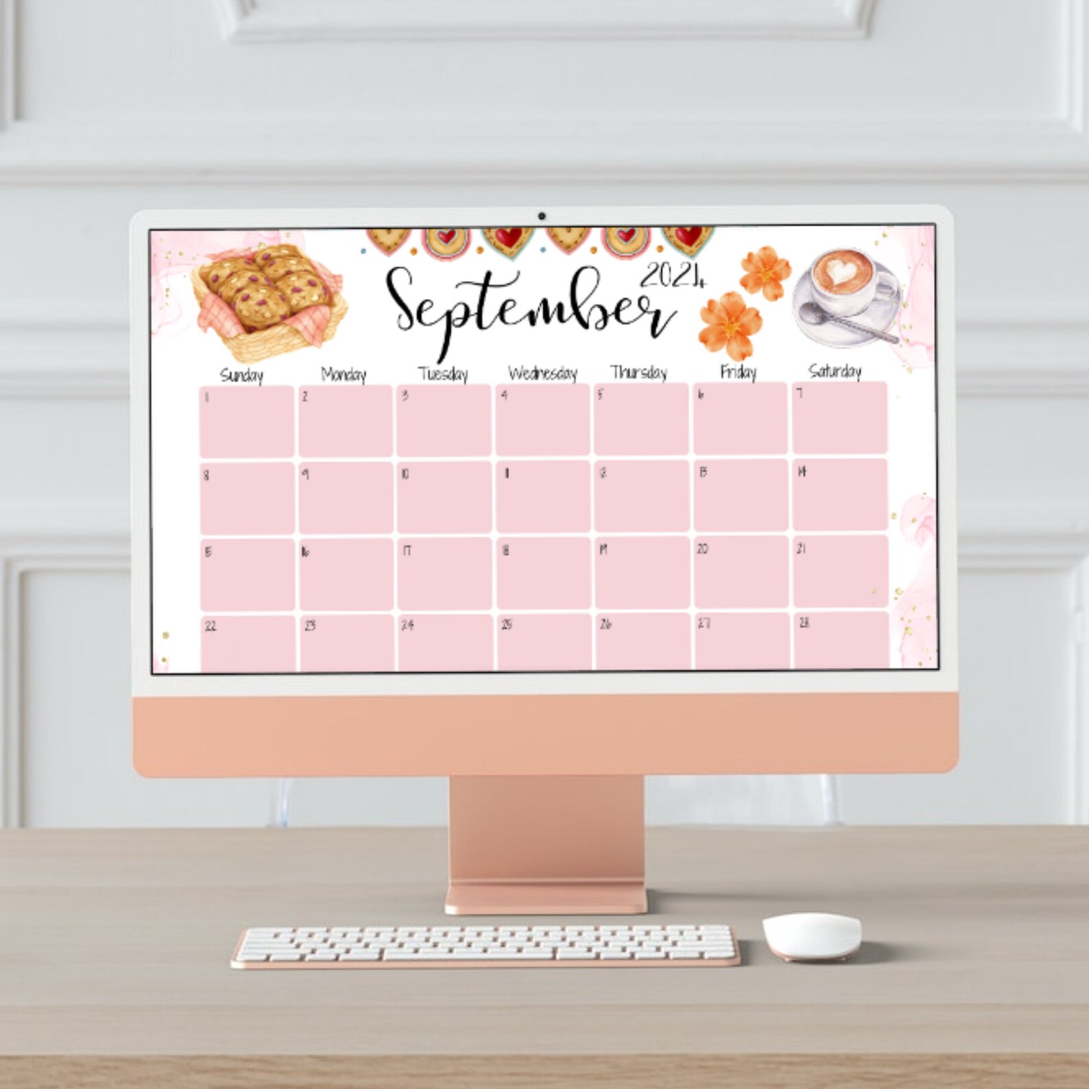 EDITABLE September 2024 Calendar, Homeschool Calendar, Back to School ...