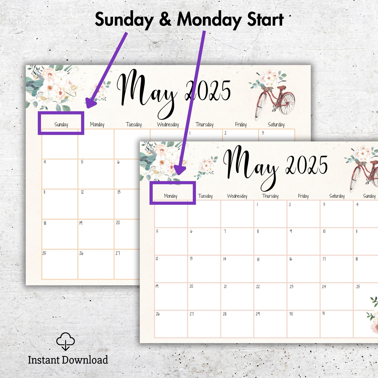 Editable 2025 May Planner, Printable May Calendar, Homeschool Monthly ...
