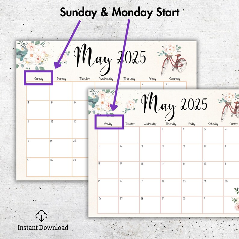 Editable 2025 May Planner, Printable May Calendar, Homeschool Monthly ...