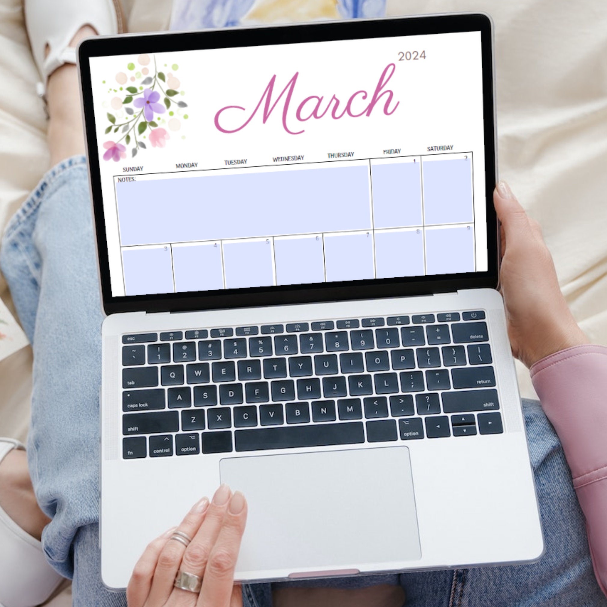 Editable March Calendar, March 2024 Printable, Fillable Calendar ...