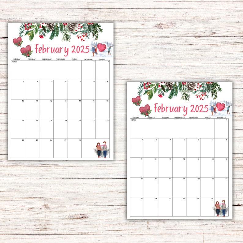 EDITABLE Monthly Calendar 2025, Printable Monthly Planner, 2025 Planner ...