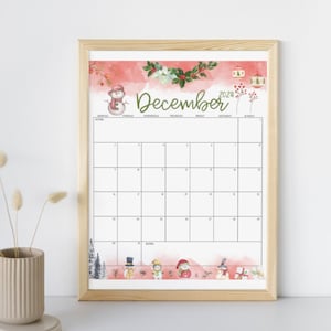 EDITABLE December 2024 Calendar, Kids Weekly Schedule, Classroom ...