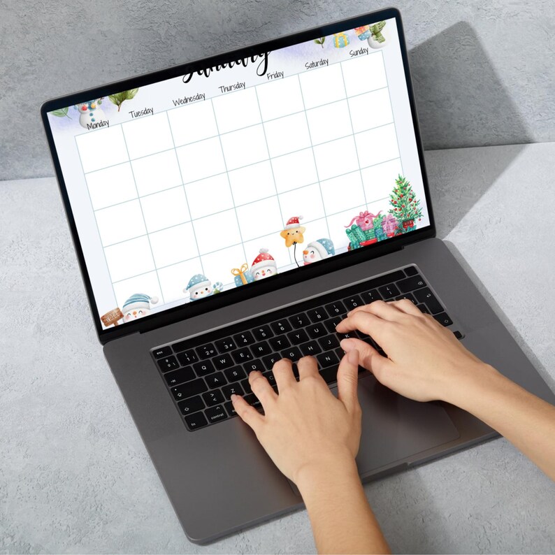 EDITABLE January Calendar, Undated Blank Monthly Calendar, Fill in Your ...