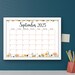 EDITABLE September 2025 Calendar, Homeschool Calendar, Academic ...