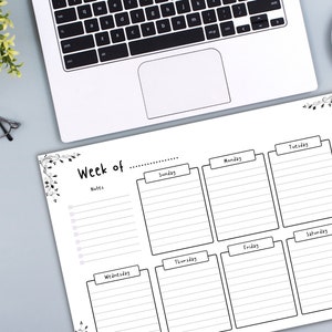 Printable Weekly Planner, Sunday Monday Start, Weekly Schedule, to Do ...