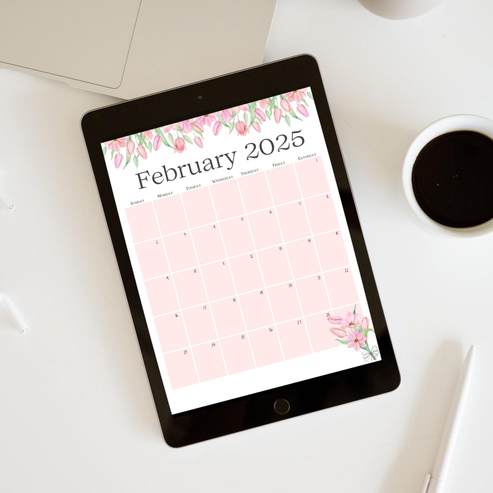 EDITABLE February 2025 Calendar, Printable February Calendar, Fillable ...