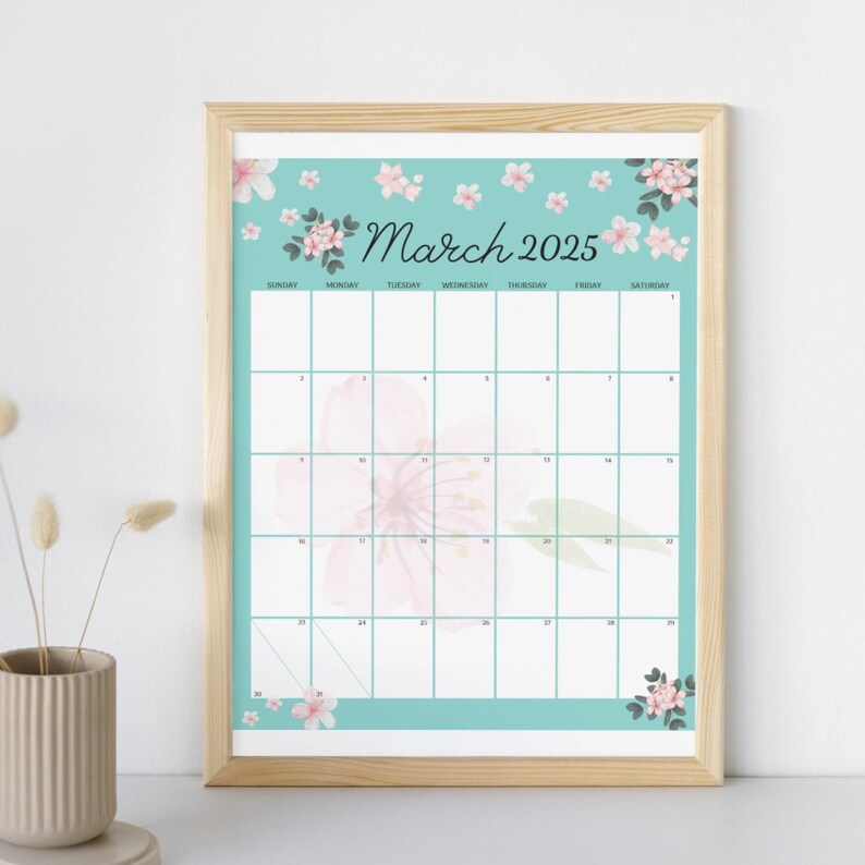 Editable 2025 March Calendar, Printable 2025 March Planner, Kids School ...