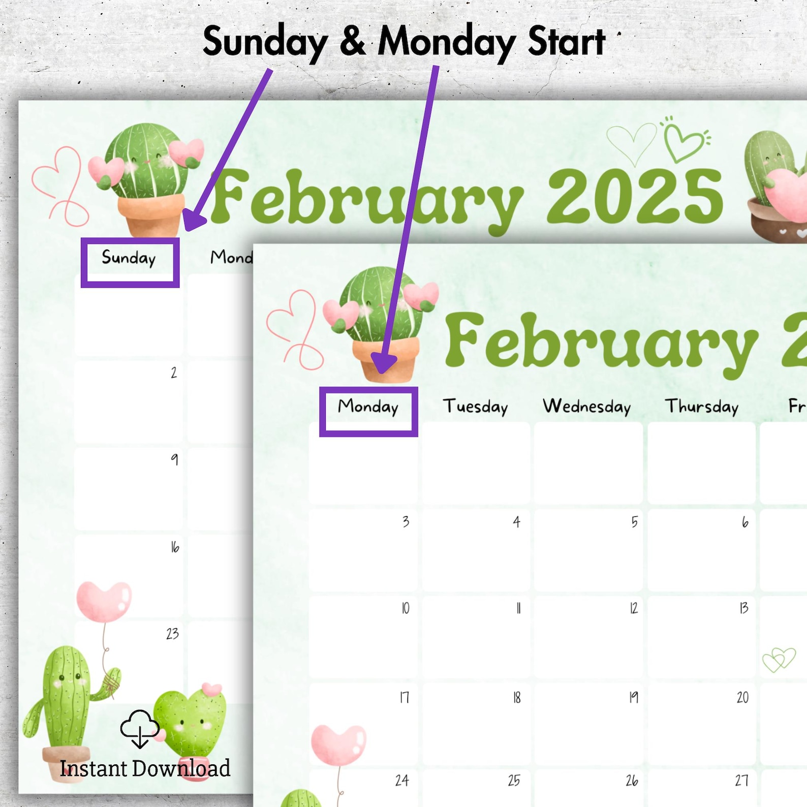 EDITABLE February 2025 Calendar, Homeschool Calendar, Valentine's Day ...