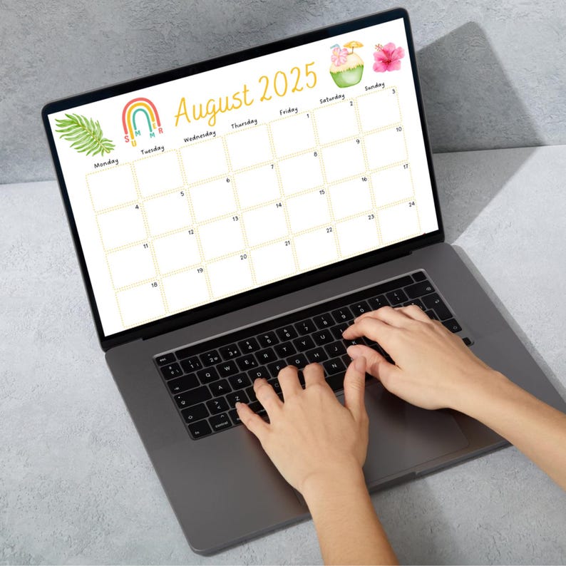 EDITABLE August 2025 Calendar, Printable Vacation Planner, Wonderful ...