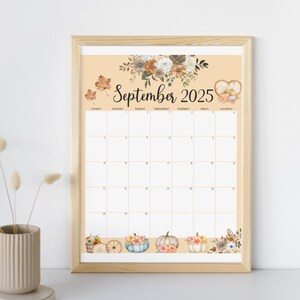EDITABLE September 2025 Calendar, Homeschool Planner, Academic Calendar ...