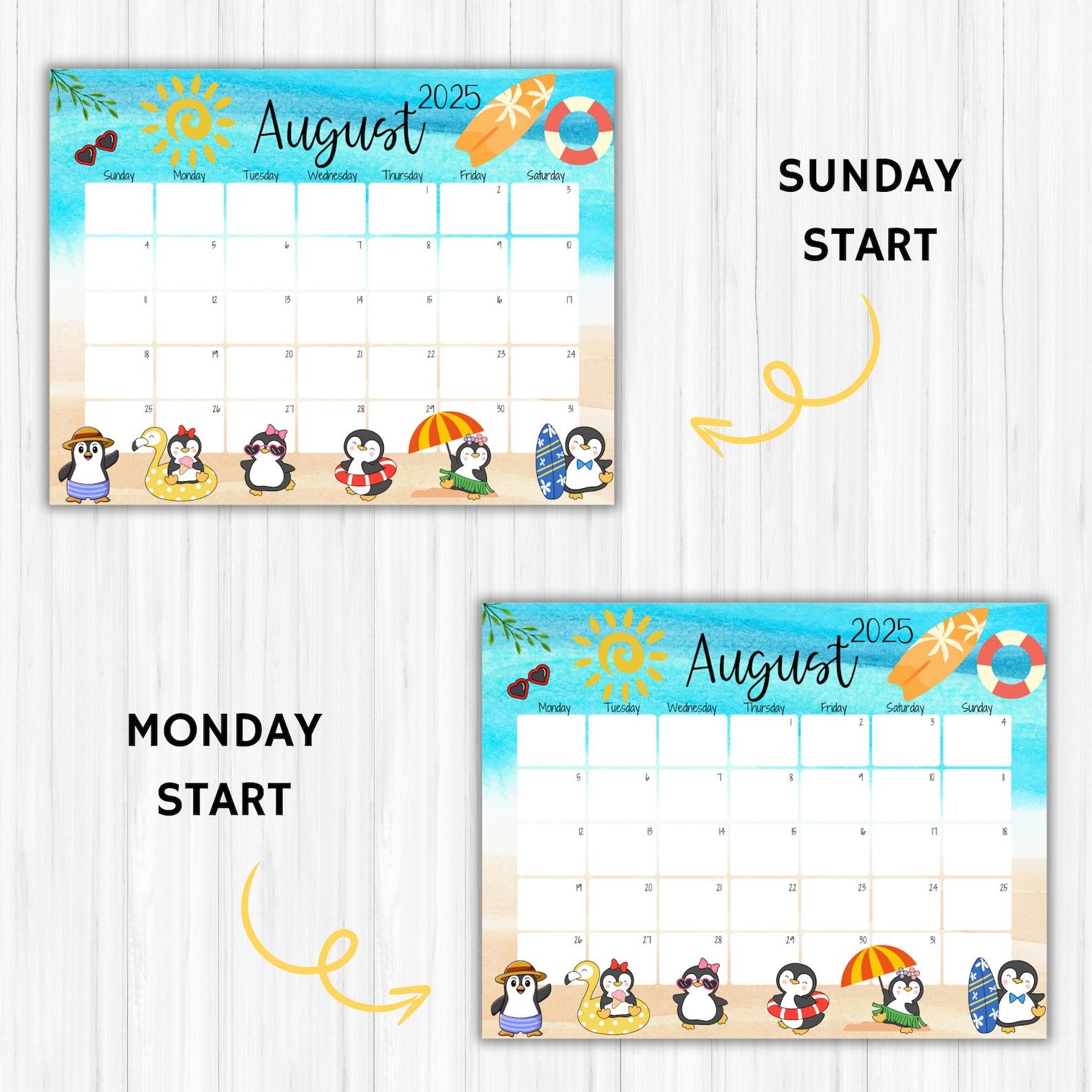 EDITABLE Academic Calendar 2024-2025 From September to August ...
