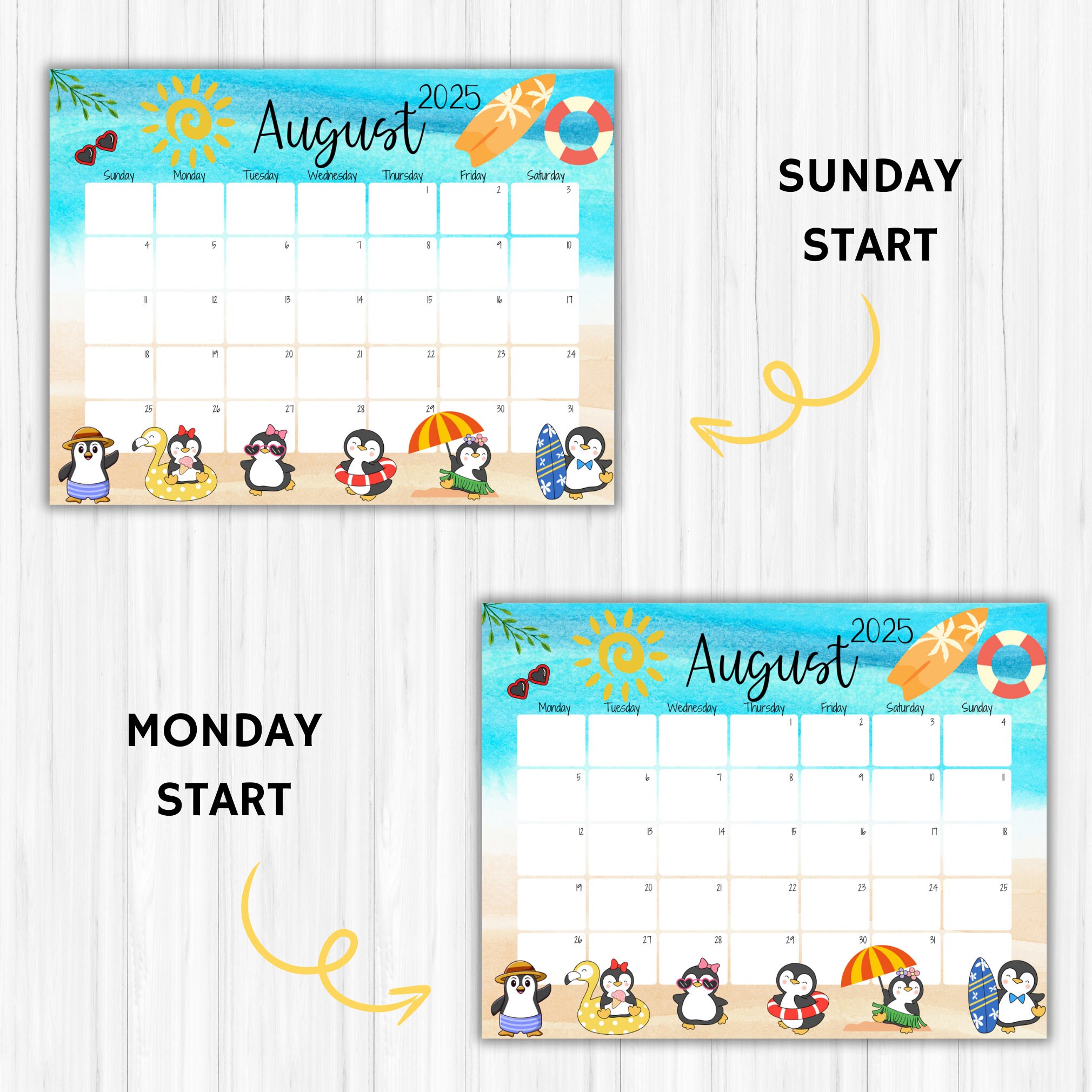 EDITABLE Academic Calendar 2024-2025 From September to August ...