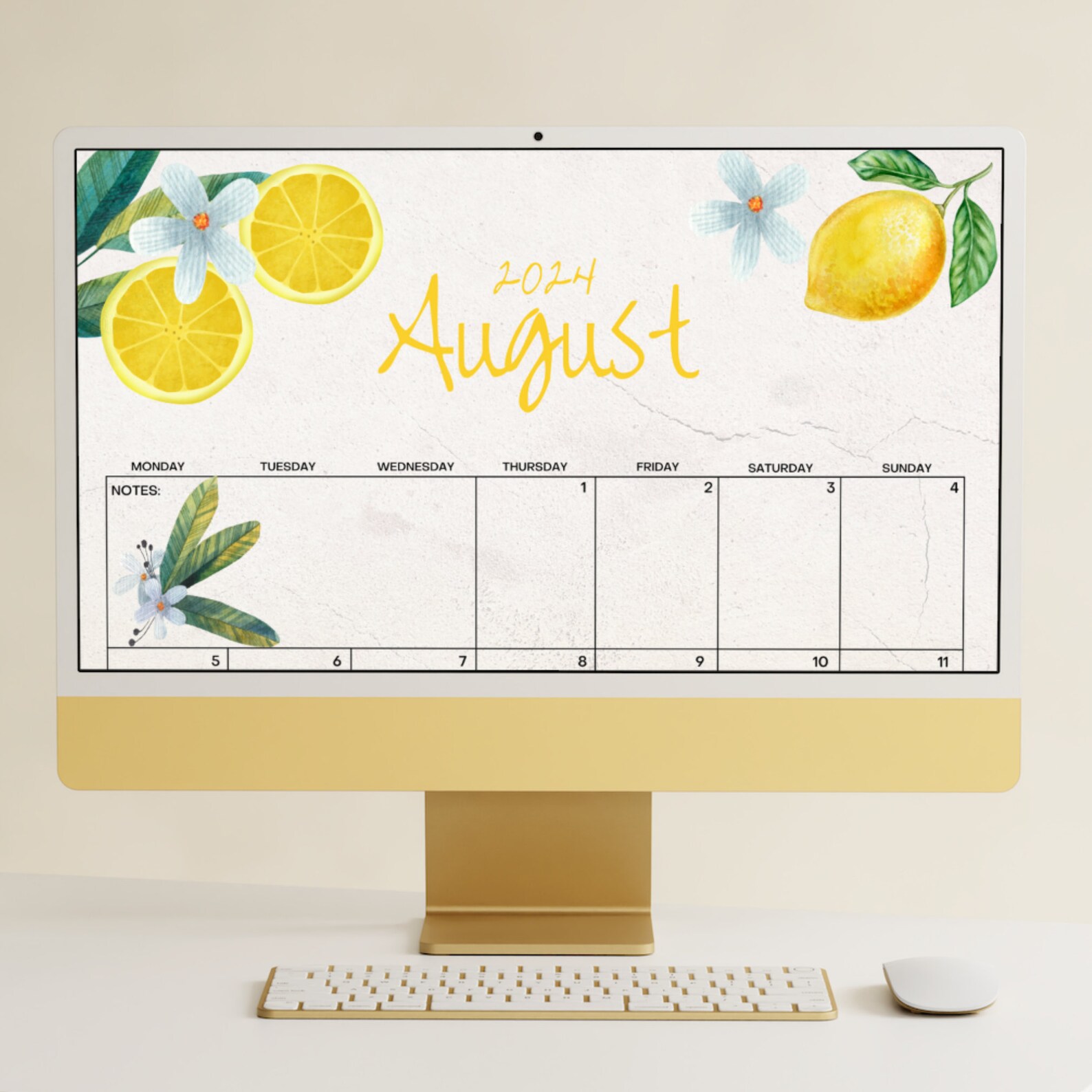EDITABLE August 2024 Calendar, Printable Homeschool Planner, Simple ...