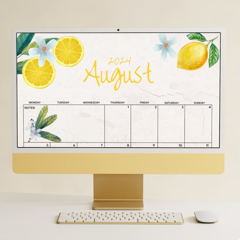 EDITABLE August 2024 Calendar, Printable Homeschool Planner, Simple ...
