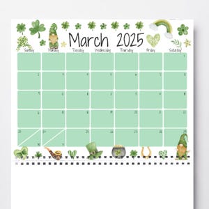 EDITABLE March 2025 Calendar, Printable Planner, Fillable Calendar ...