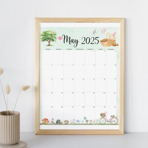 EDITABLE May 2025 Calendar, Printable May 2025 Calendar, Welcome Summer ...