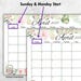 EDITABLE April 2025 Calendar, Happy Easter Day, Green Butterfly ...