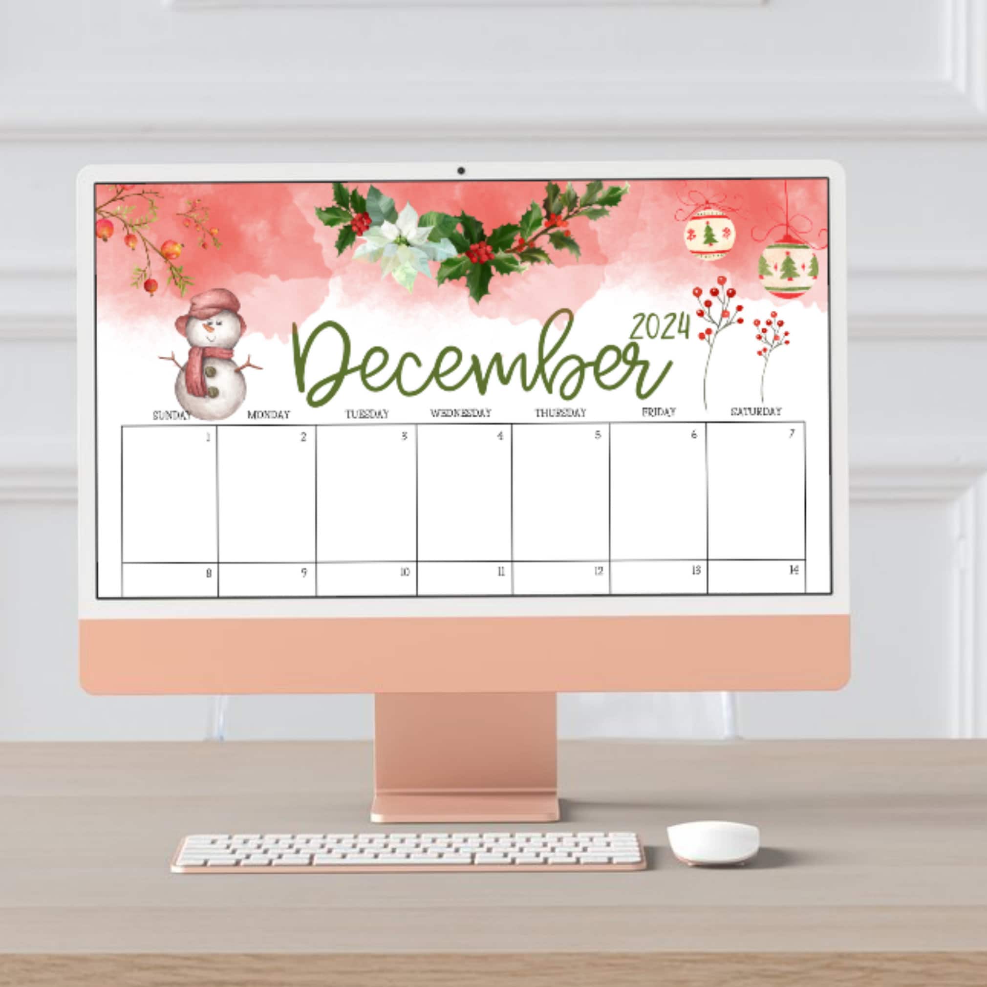 EDITABLE December 2024 Calendar, Kids Weekly Schedule, Classroom ...