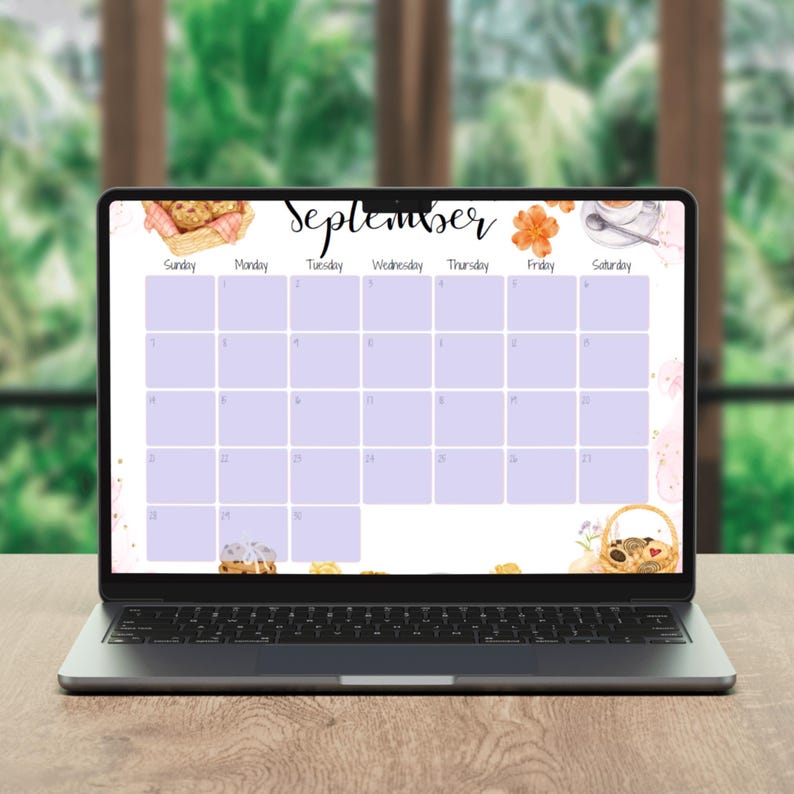 EDITABLE September 2025 Calendar, Homeschool Calendar, Back to School ...