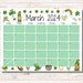 EDITABLE March 2024 Calendar, Printable Planner, Fillable Calendar ...