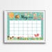 EDITABLE May 2025 Calendar, Beautiful Spring, Colorful Flowers, Cute ...