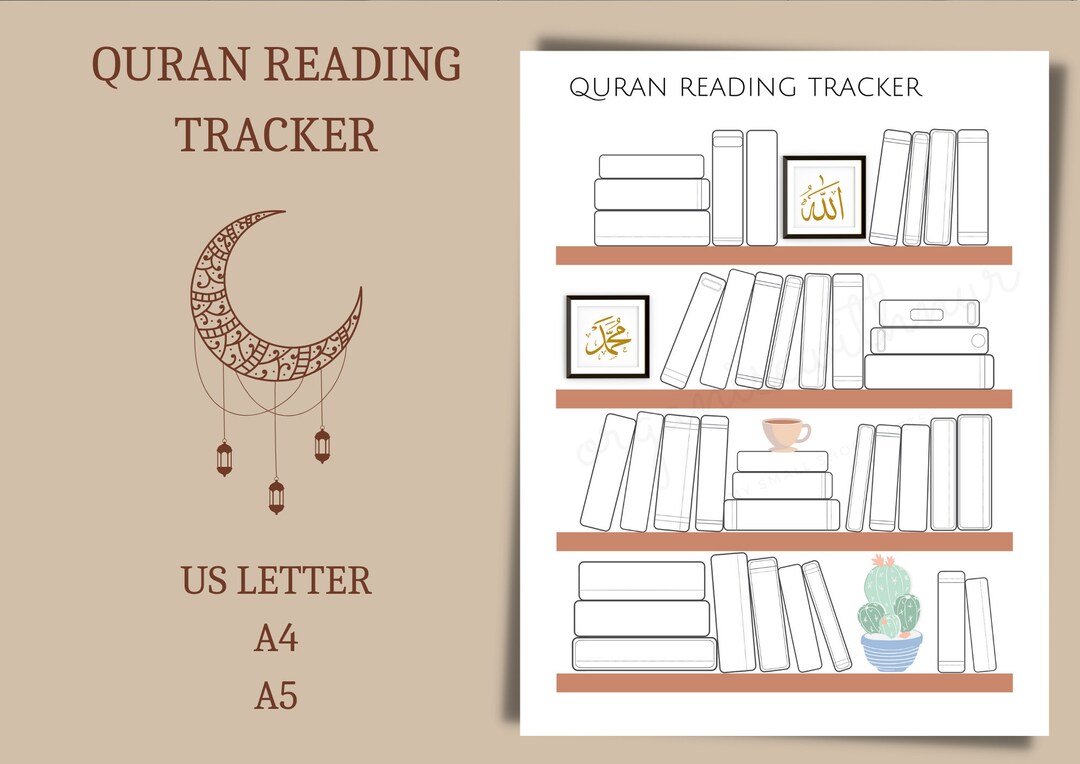 Printable Quran Reading Tracker, Juz Tracker, Quran Reading Planner ...